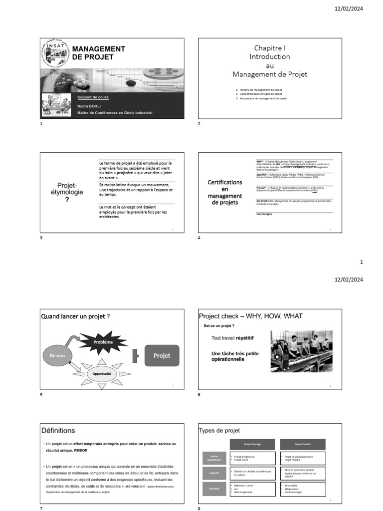 CHAP12 | PDF | Gestion de projet | Partie prenante