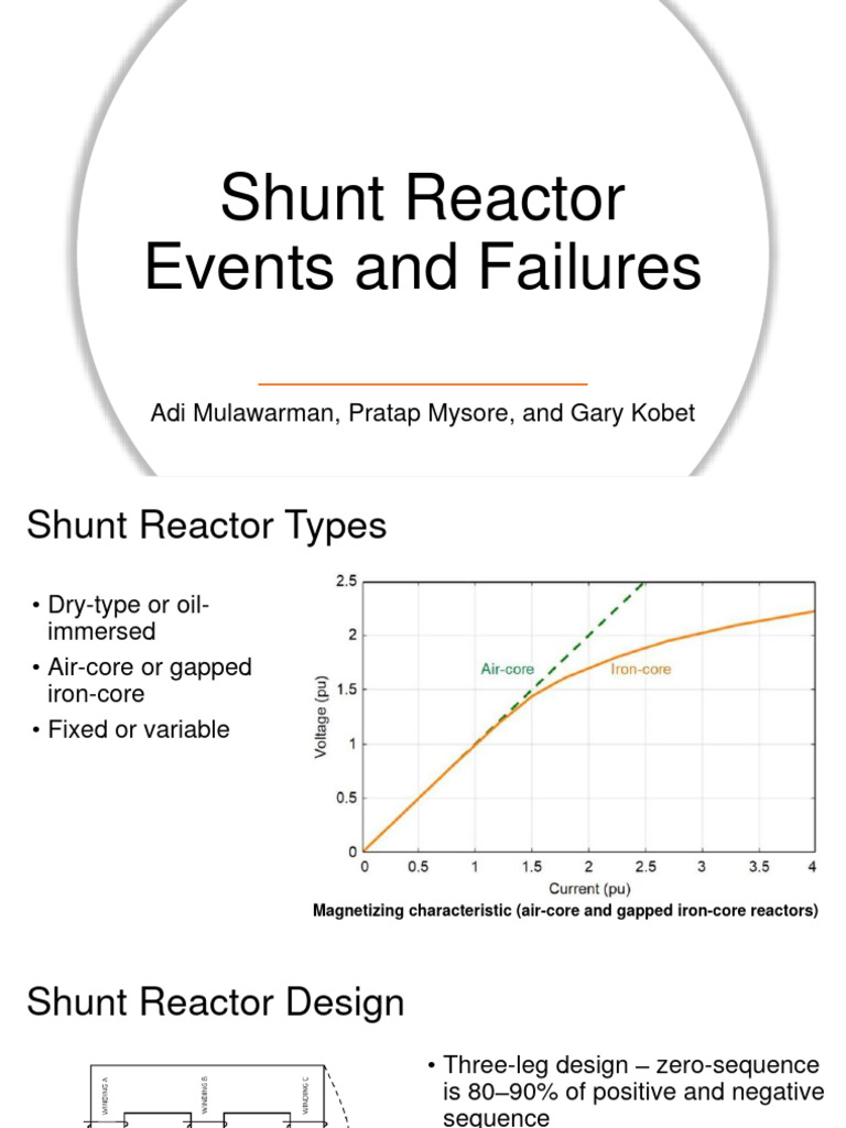 1 Shunt Reactor Events and Failures - 20240325 | PDF | Inductor | Electronics
