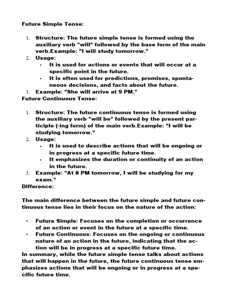 Perfect - Cont Future | PDF | Grammatical Tense | Linguistic Typology