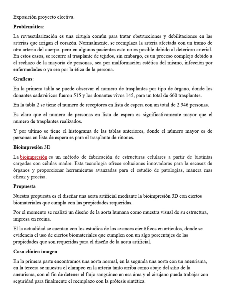 Exposición Proyecto Electiva | PDF