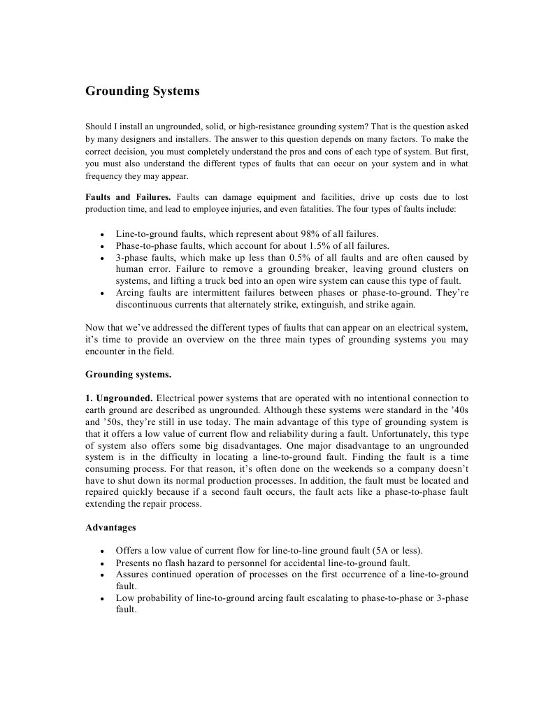 Understanding Electrical Grounding Systems: A Comprehensive Guide to ...