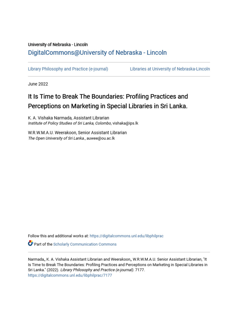 SM - Article2 | PDF | Libraries | Marketing