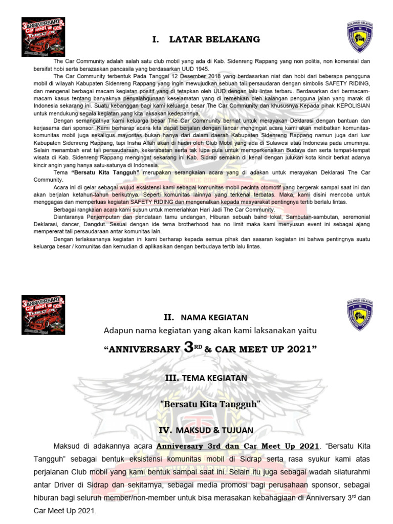 Project Proposal The Car Community | PDF