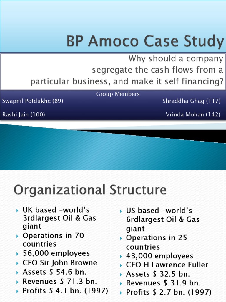 BP Amoco Case | PDF | Project Finance | Debt