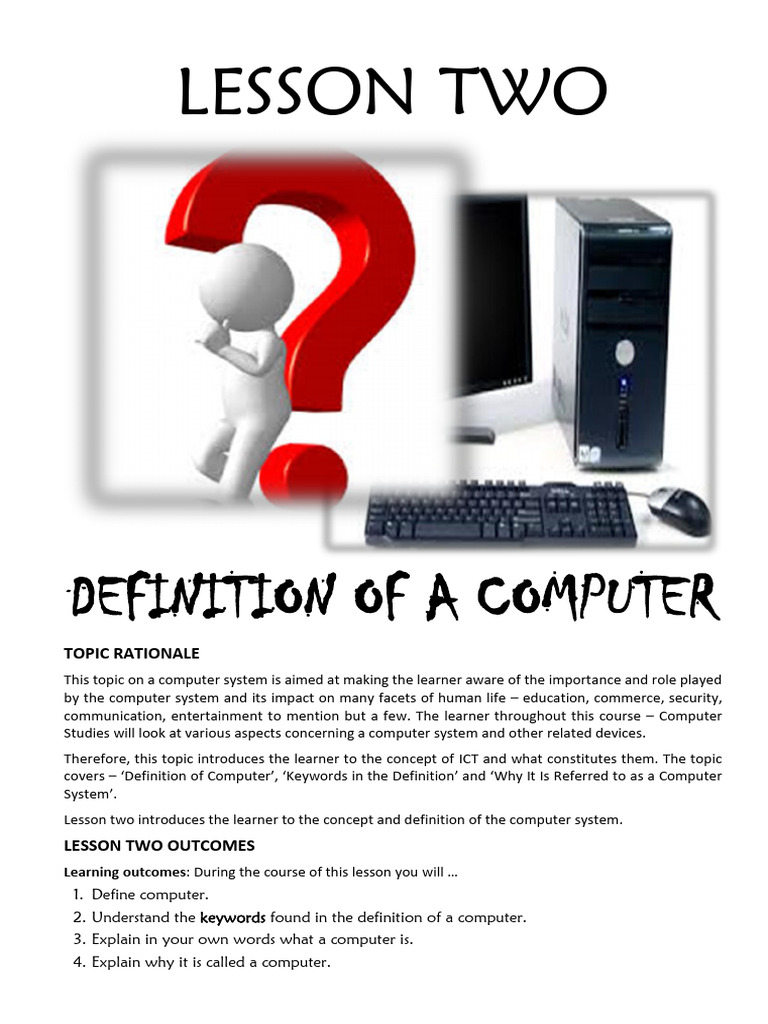 02 Introduction To The Computer System | PDF | Input/Output | Information 02 Introduction To The Computer System | PDF | Input/Output | Information