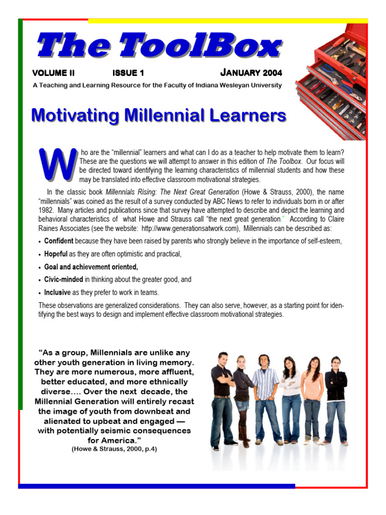 Tool box | PDF | Learning | Millennials