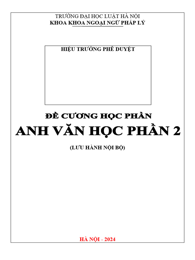Anh Văn HP2 - 4TC | PDF