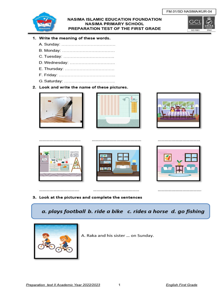 Preparation Test of Summative Assessment-1 | PDF