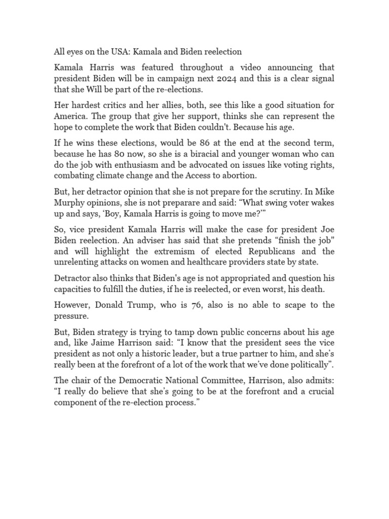 Prueba Kamala | PDF | Politics