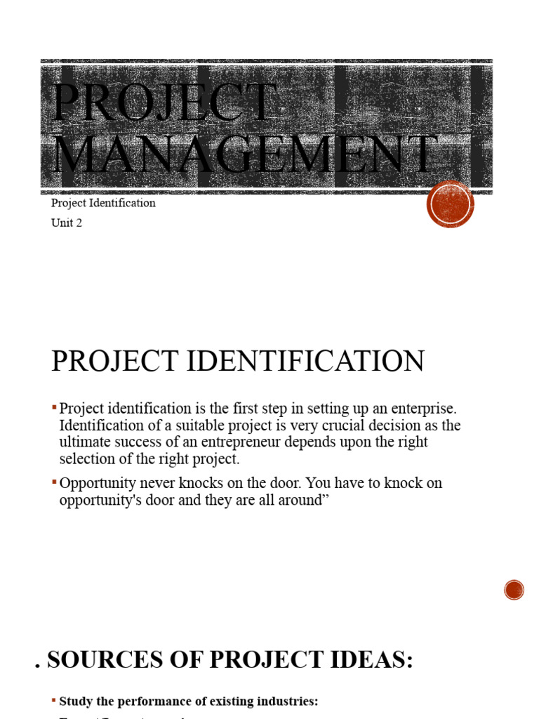 Project Identification Bba 6 | PDF | Swot Analysis | Entrepreneurship