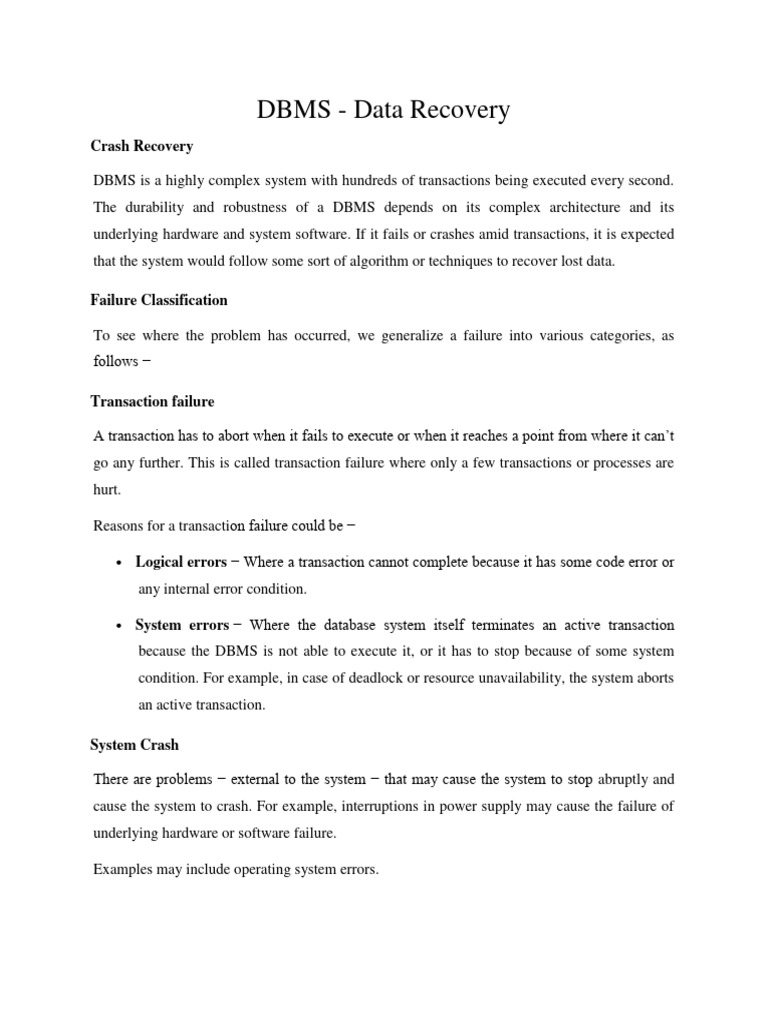 Data Recovery | PDF | Computer Data Storage | Backup