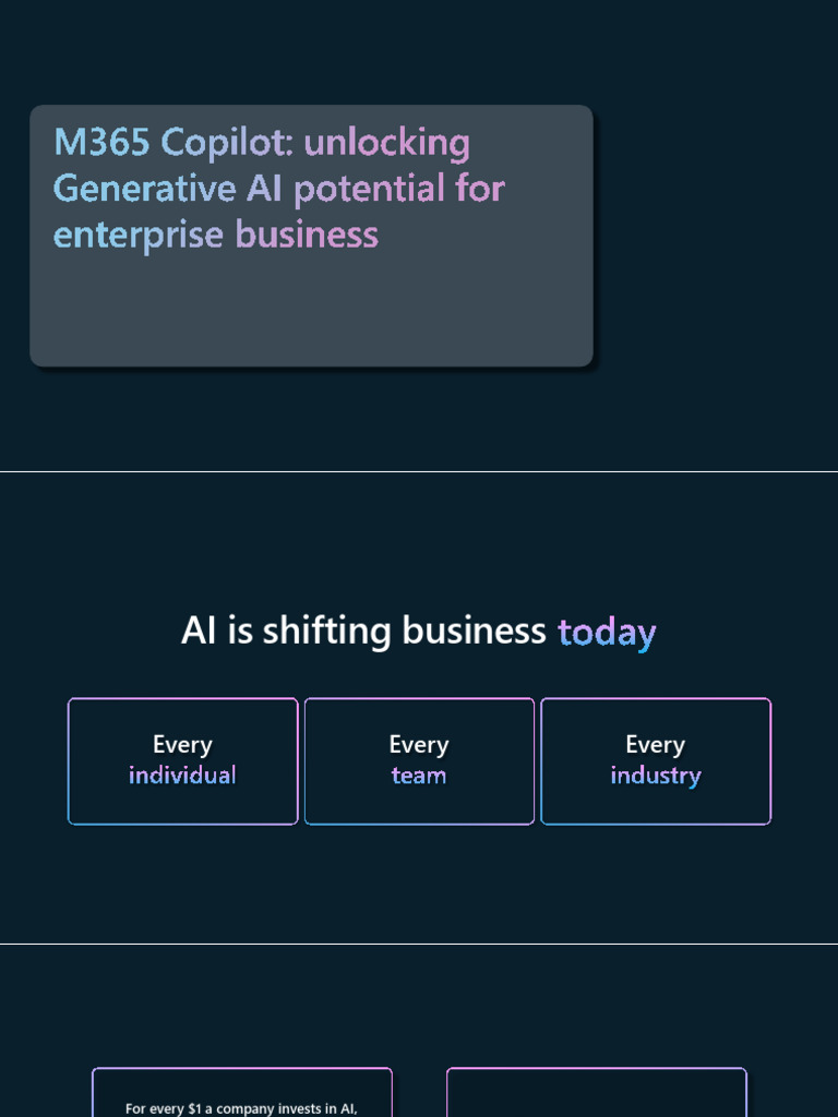 Microsoft 365 Copilot Webinardecknovemberdubai1706804450196 | PDF | Microsoft | Computing