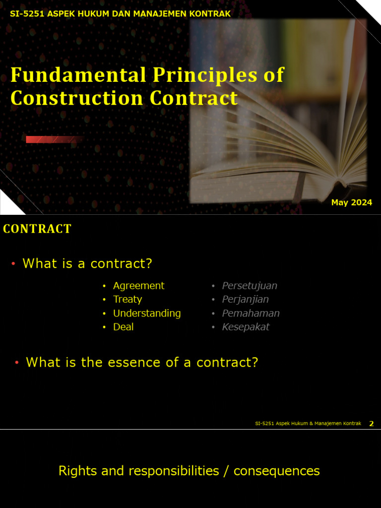 4 SI 5251 Contract Management Fundamental of Contract 2024 | PDF | Breach Of Contract | Request ...