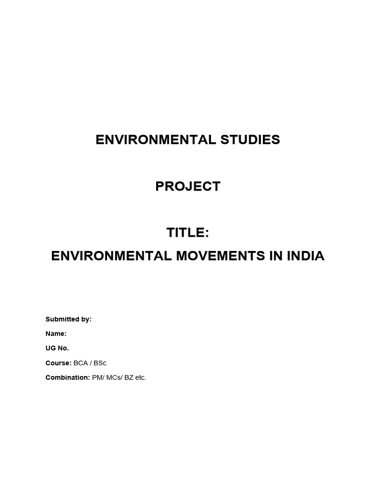 EVS Project | PDF | Nature | Environment