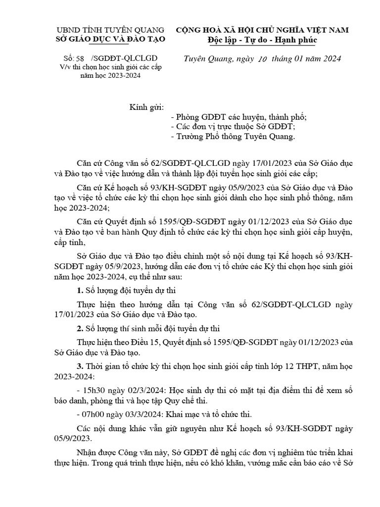 TH I Gian Thi HSG k12 | PDF