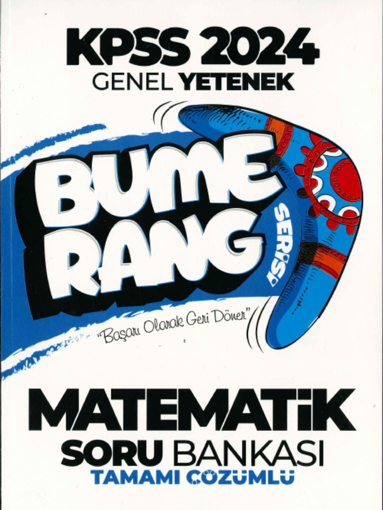 2024 Yedi̇i̇kli̇m Bumerang Matemati̇k Soru Bankasi | PDF