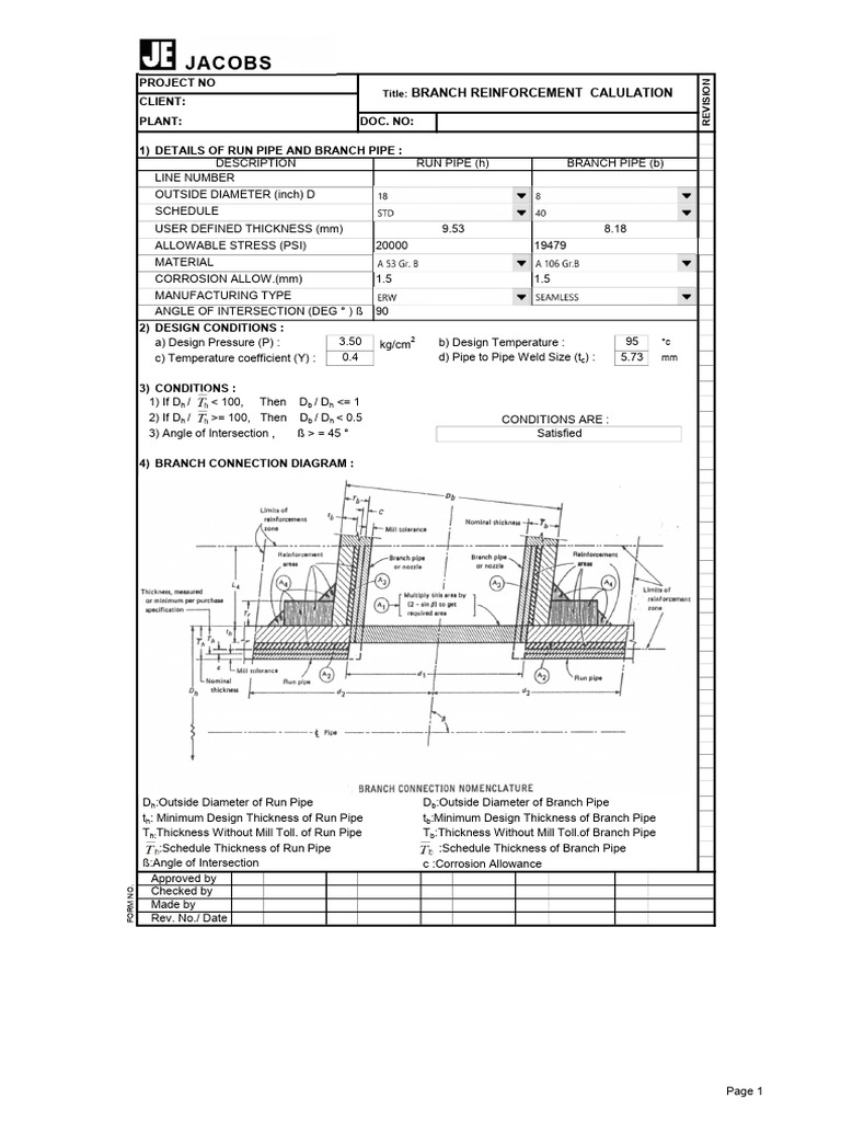 RF Pad Calculation-1 | Download Free PDF | Pipe (Fluid Conveyance ...