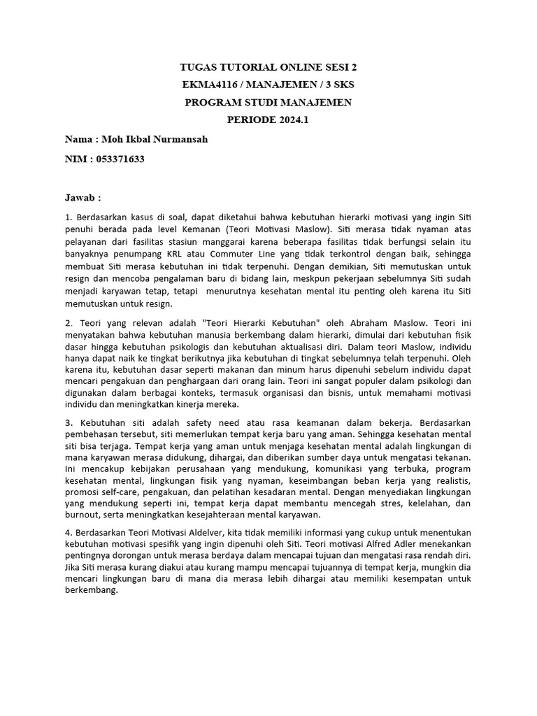 Tugas 2, Moh Ikbal Nurmansah | PDF