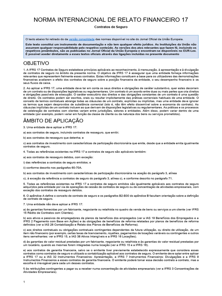 Ifrs 17 | PDF | Fluxo de caixa | Seguro