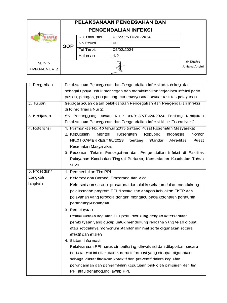 SOP Pelaksanaan PPI | PDF | Pengembangan Diri