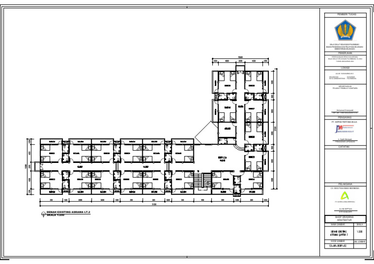 2.sd-Ar-Bdkp-02 Denah Existing LT 2 | PDF