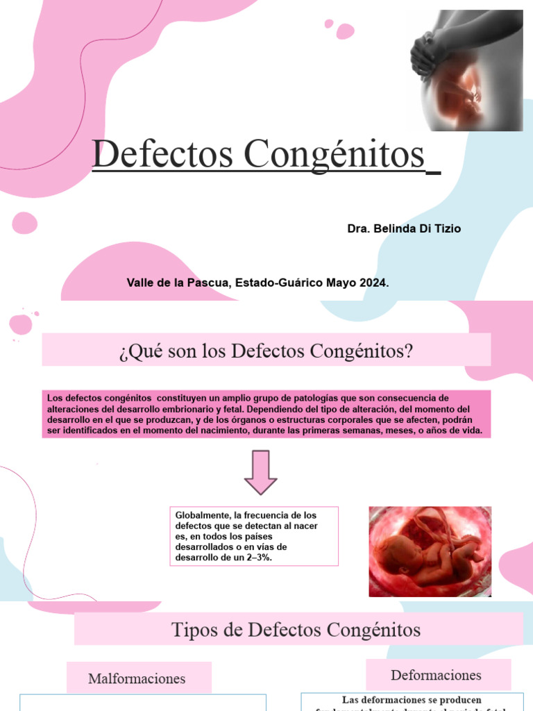 Belinda Defectos Congenitos | PDF | Feto | Embrión