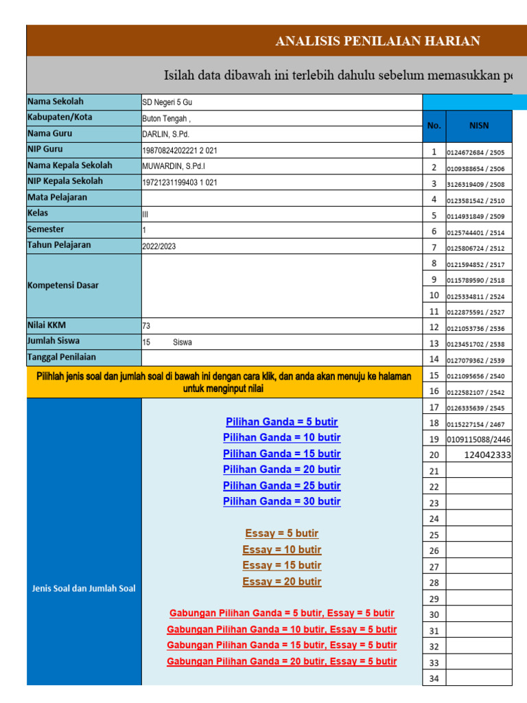 Analisis PH KLS 5 | PDF