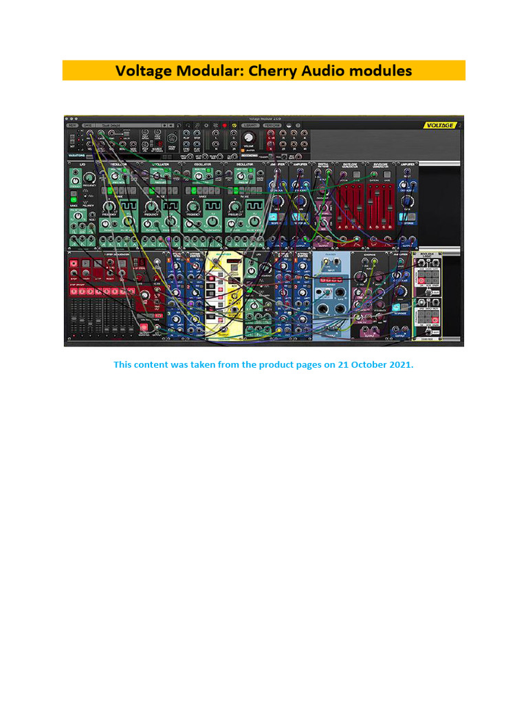 VM Modules | PDF | Synthesizer | Electronic Oscillator