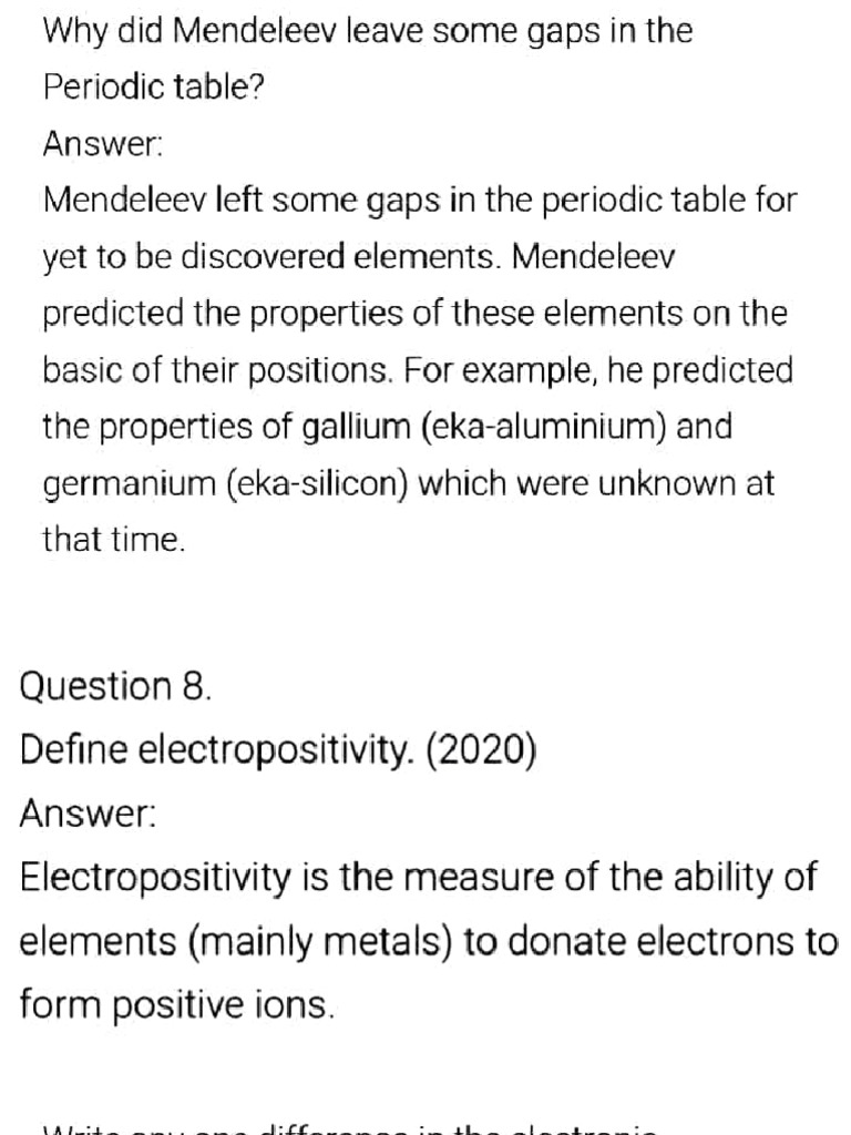 Periodic Table | Download Free PDF | Periodic Table | Electron ...