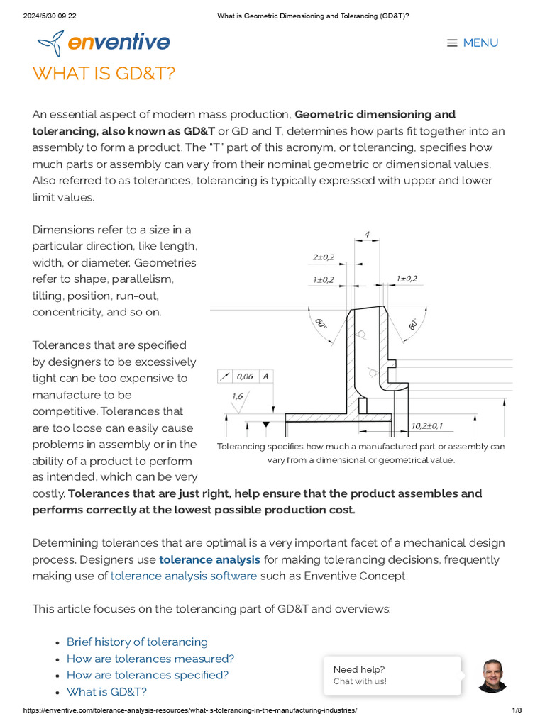 What Is Geometric Dimensioning and Tolerancing (GD&T) | PDF ...