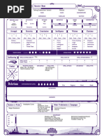 Mythras Character Sheet 2 | PDF
