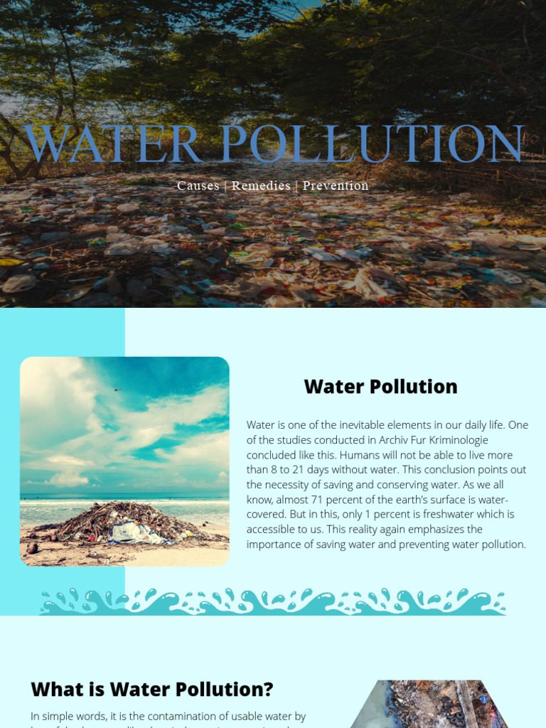 Water Pollution | PDF | Water | Water Pollution