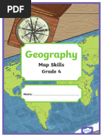 Grade 4 Geography Study Notes Term 2 Map Skills Black and White | PDF ...
