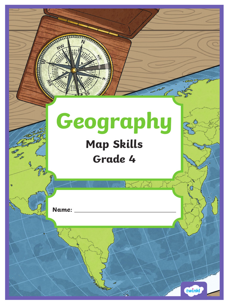 Grade 4 Geography Map Skills Guide | PDF | Continent | South Africa