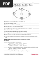 Tides Worksheet | PDF | Tide | Moon