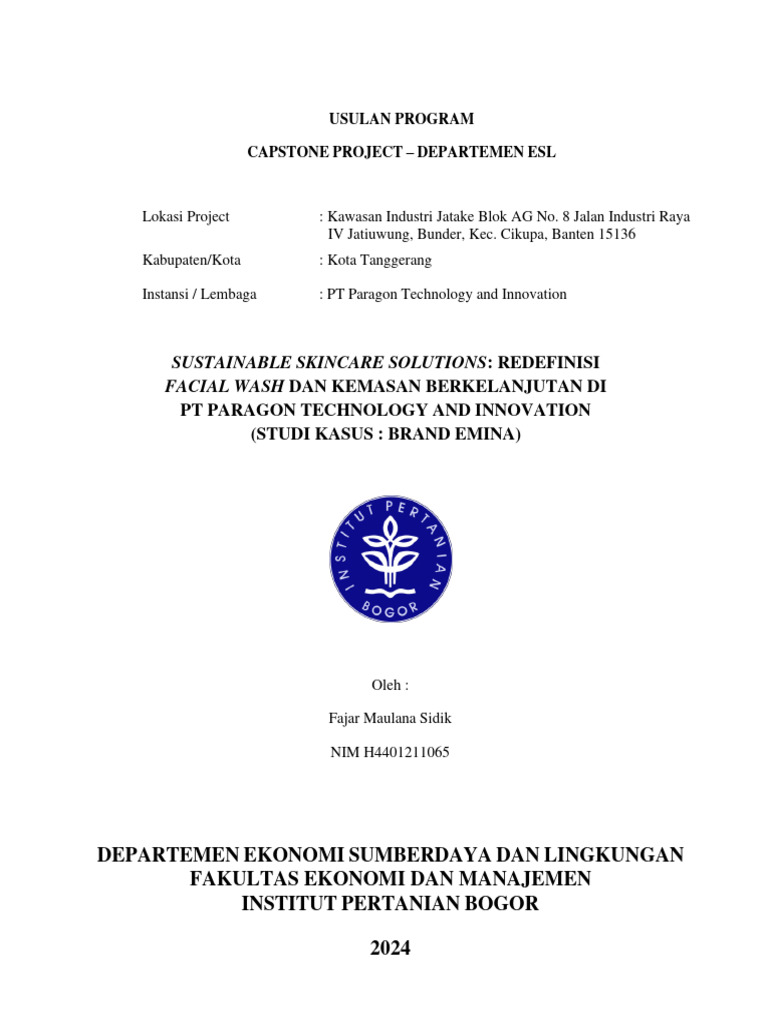 H4401211065 - Fajar Maulana Sidik - K4 - Capstone | PDF