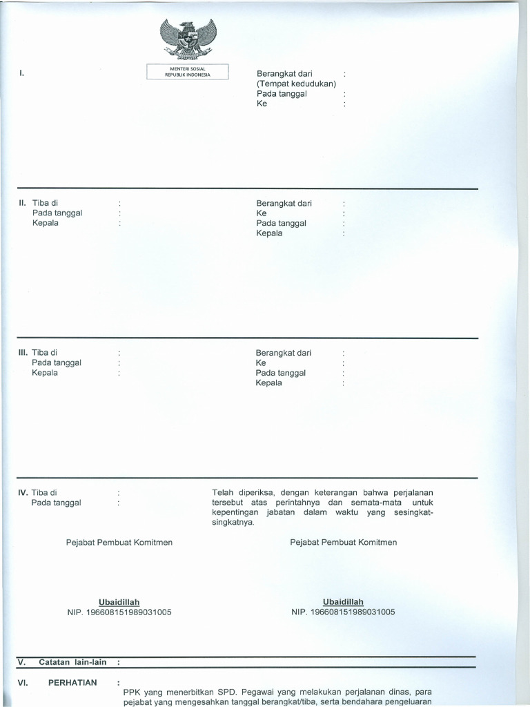 Contoh SPPD | PDF