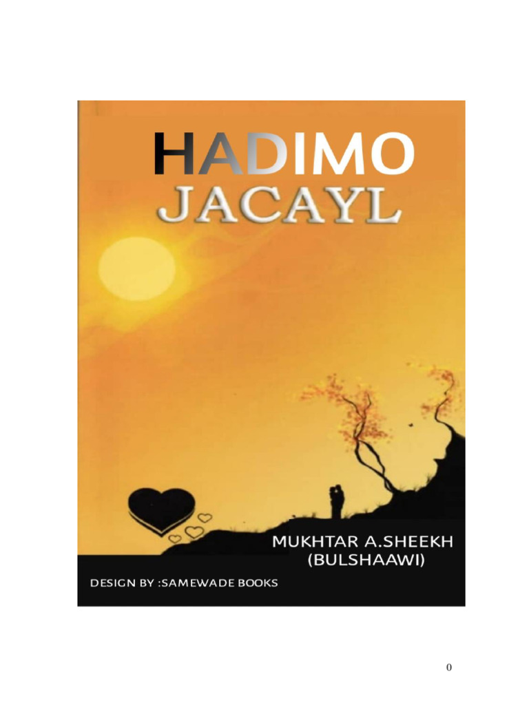 Hadiimo Jaceyl. - Kaydbooks | PDF