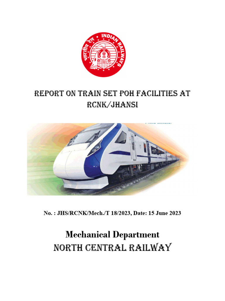 Report On Train Set Maintenance Facilities at RCNK 26 June 23 ...