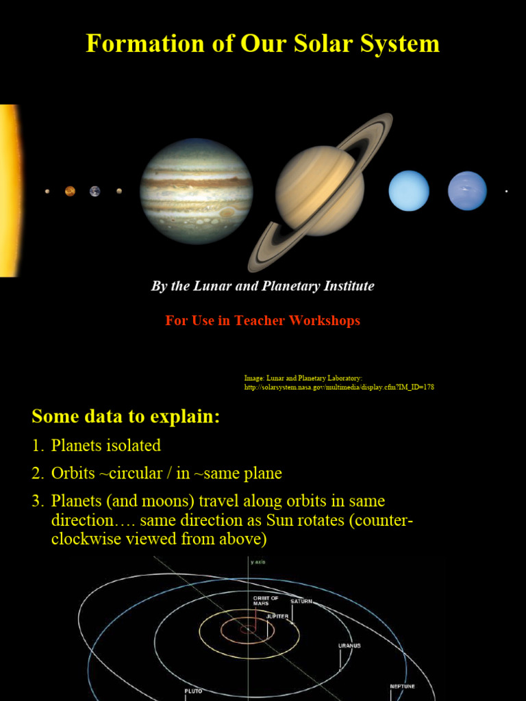 Solar Sys Formation | PDF | Solar System | Planets