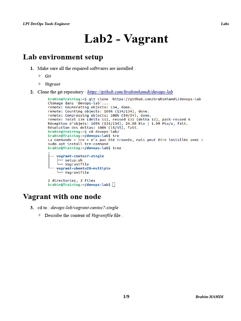 Lab2 Vagrant | PDF | Secure Shell | Information Technology Management