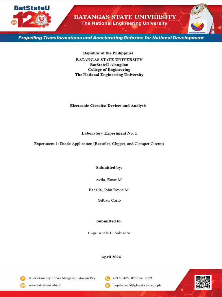 Diode Applications: Rectifiers, Clippers, Clampers | PDF | Rectifier | Diode