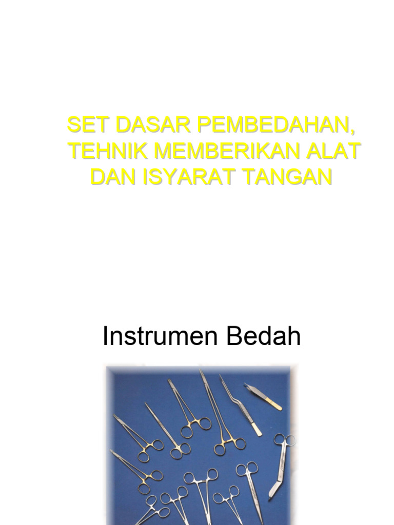 Alat dan Teknik dalam Pembedahan Dasar | PDF | Griya & Taman