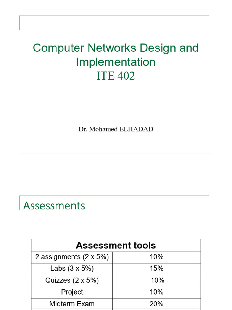 Chapter 1 Analyzing Business Goals and Constraints | PDF | Computer Network | Osi Model