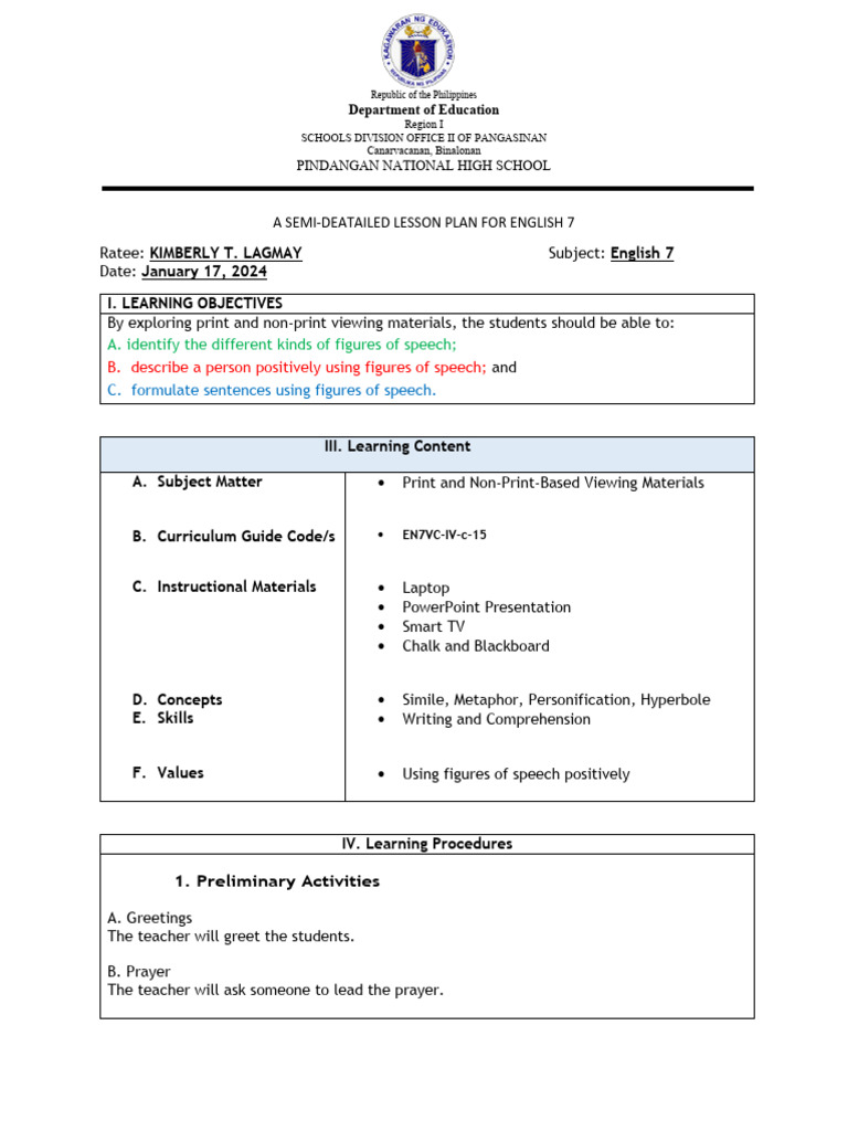 LESSON-PLAN-FOR-COT-2 | Download Free PDF | Lesson Plan | Teachers