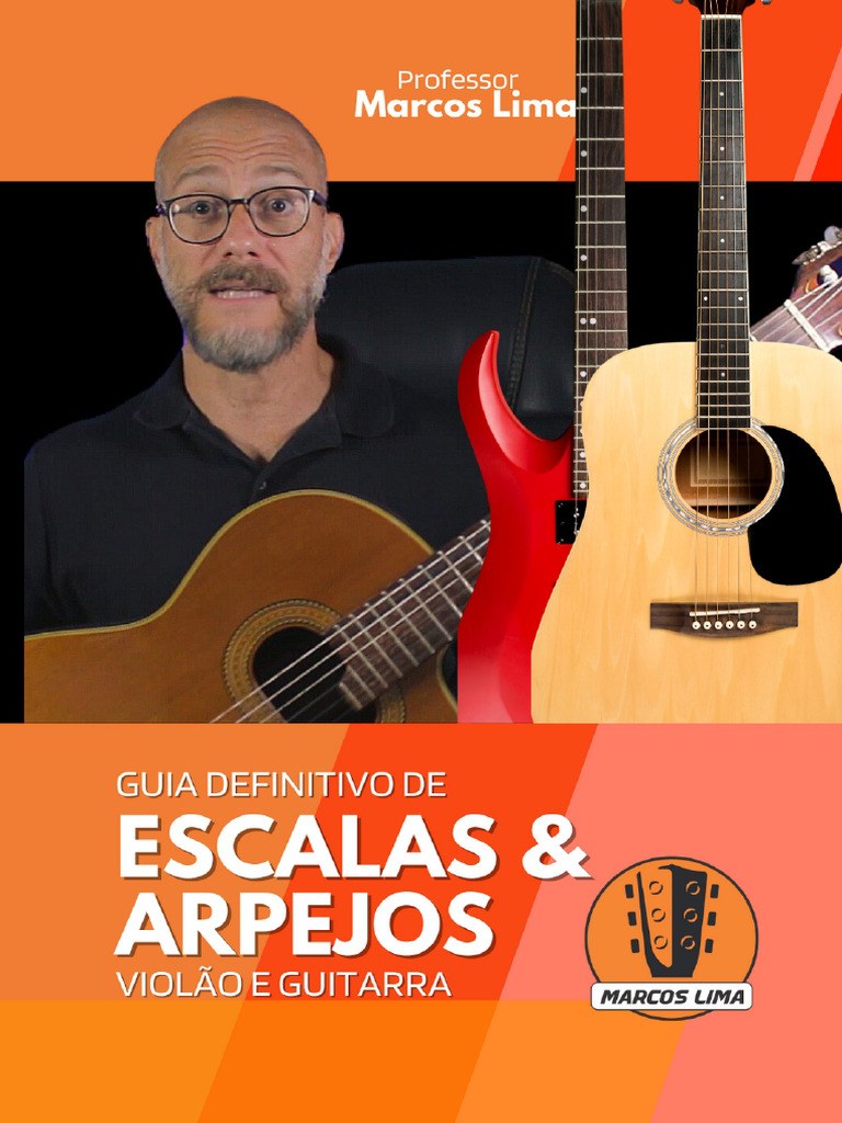 Apostila Guia de Arpejos e Escalas Prof Marcos Lima | PDF | Acorde (música) | Escala (música)