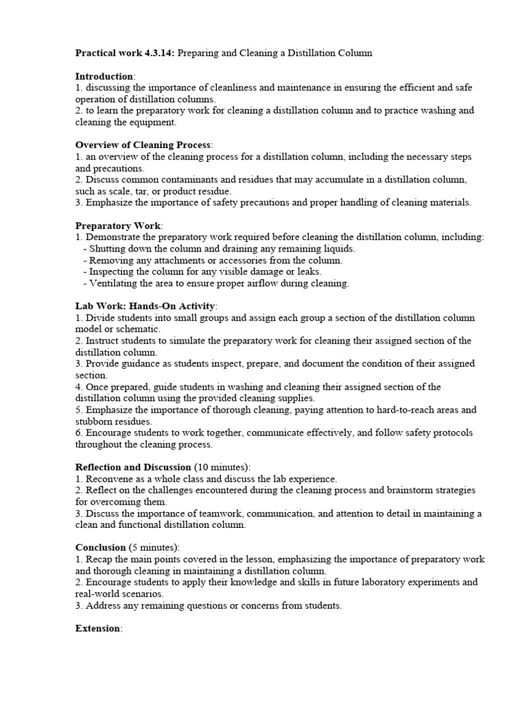 Practical Work 2 | PDF | Distillation | Laboratories