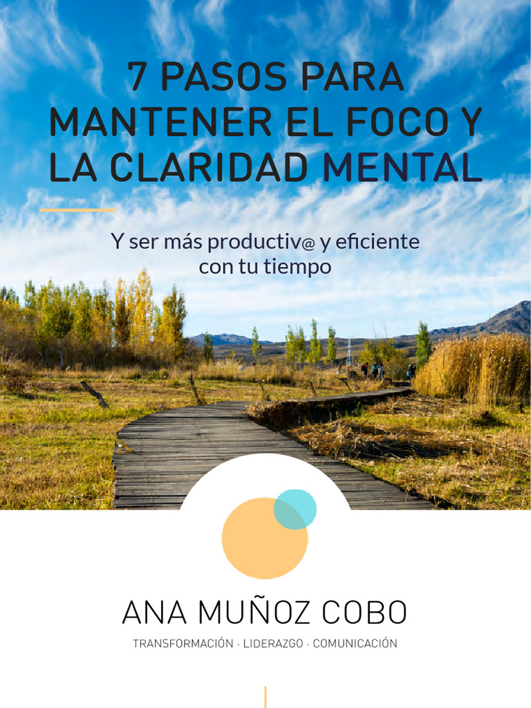 7 Claves para Mantener El Foco y La Claridad Mental | PDF | Mente | Las ...