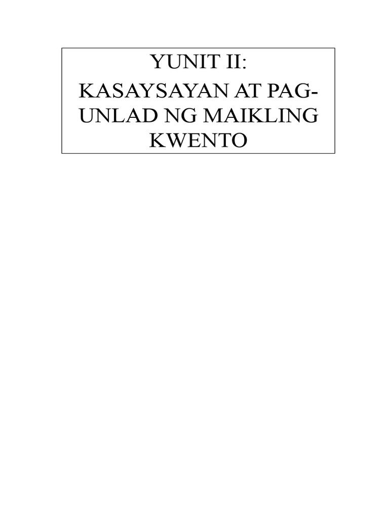 Yunit 2 | PDF