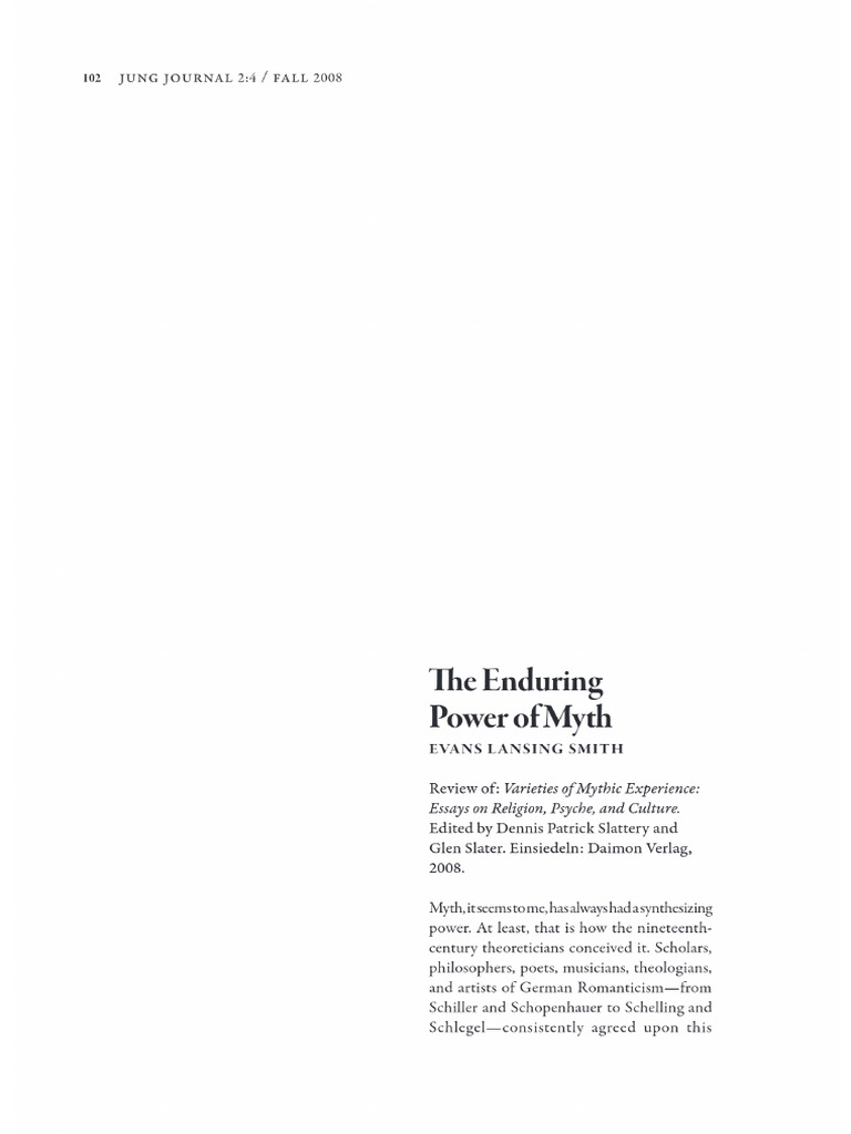 The Enduring Power of Myth | PDF